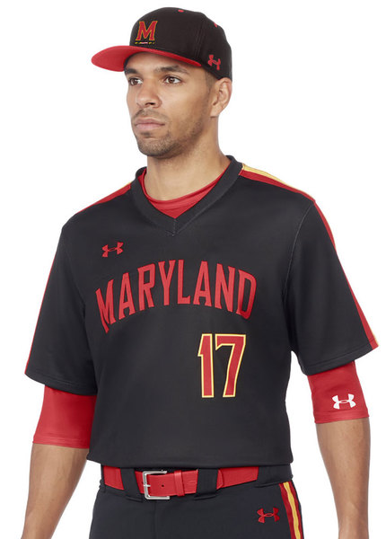 Under Armour Sublimated V-Neck Baseball Jersey